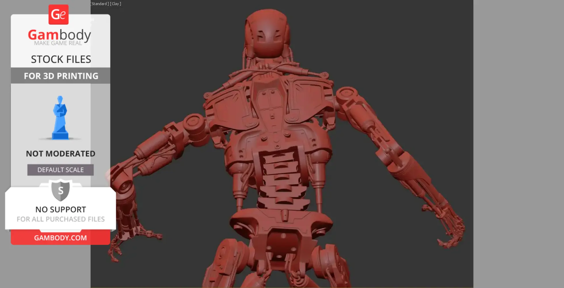 Terminator T-800 Endoskeleton T1 V4 - STL files for 3D Printing ...
