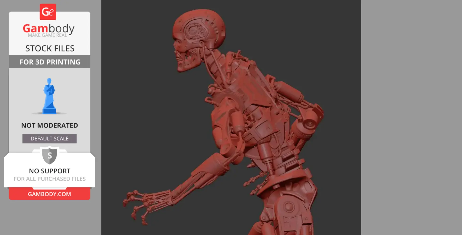 Terminator T-800 Endoskeleton T1 V4 - STL files for 3D Printing ...
