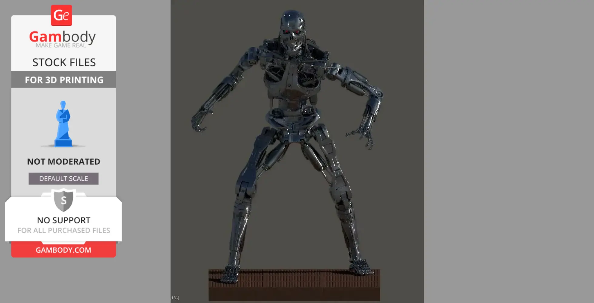 Terminator T-800 Endoskeleton T1 V4 - STL files for 3D Printing ...