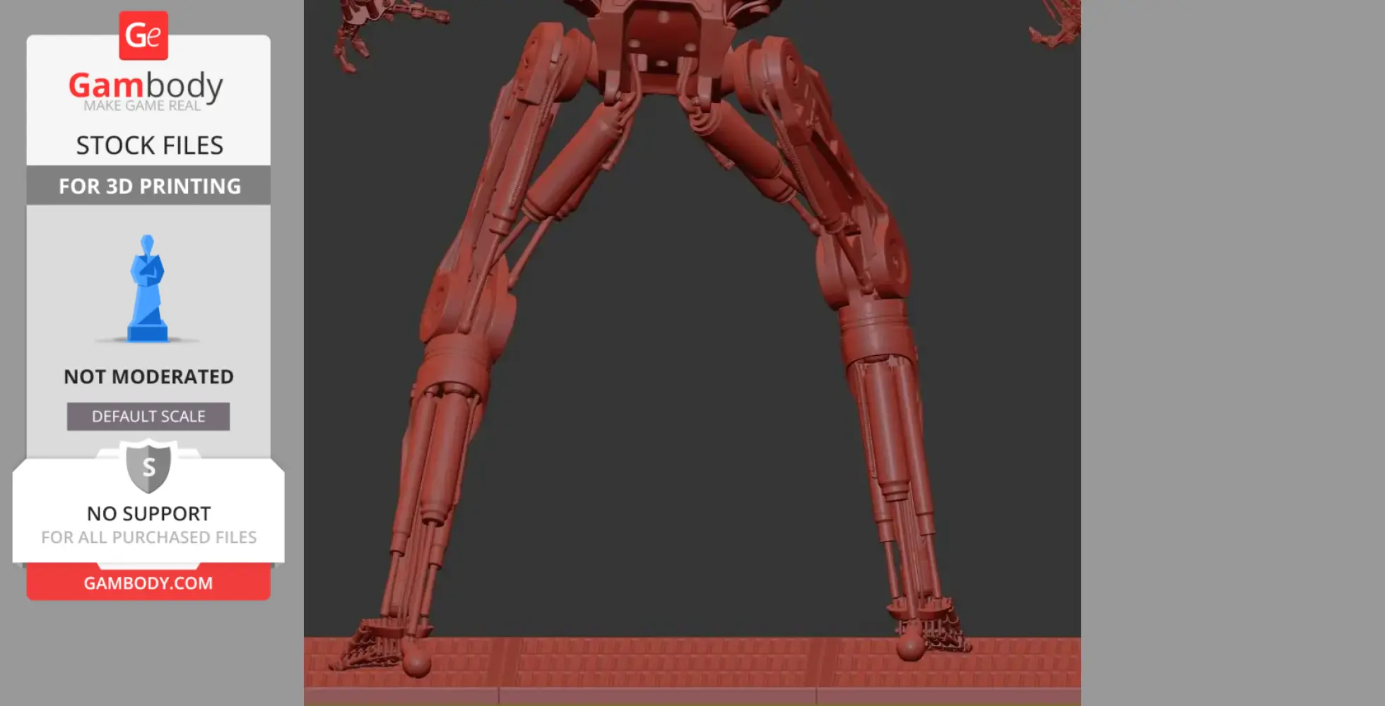 Terminator T-800 Endoskeleton T1 V4 - STL files for 3D Printing ...