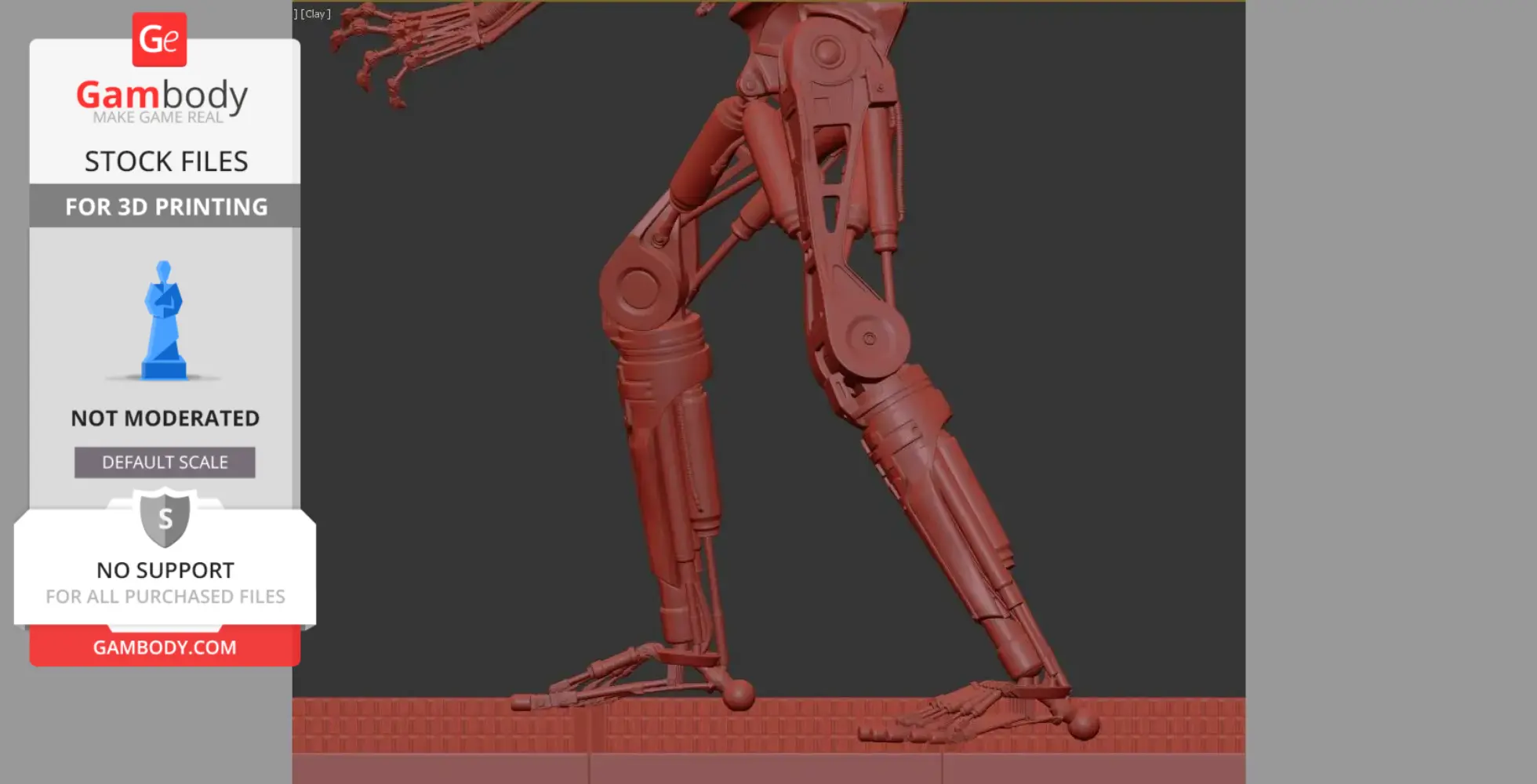 Terminator T-800 Endoskeleton T1 V4 - STL files for 3D Printing ...