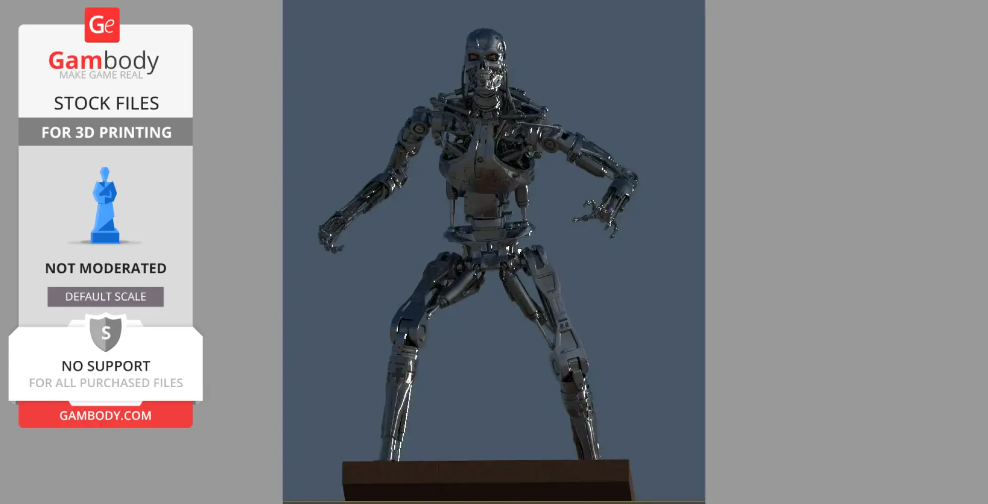 Terminator T-800 Endoskeleton T1 V4 - STL files for 3D Printing ...