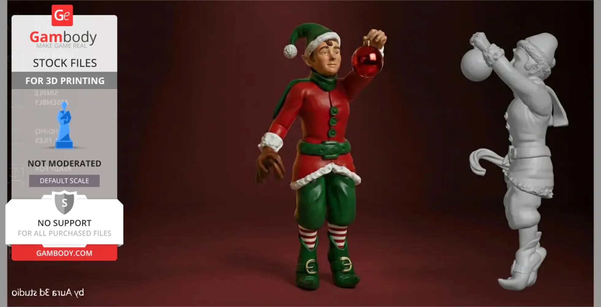 Christmas Elf Life Size - STL files | Gambody Stock