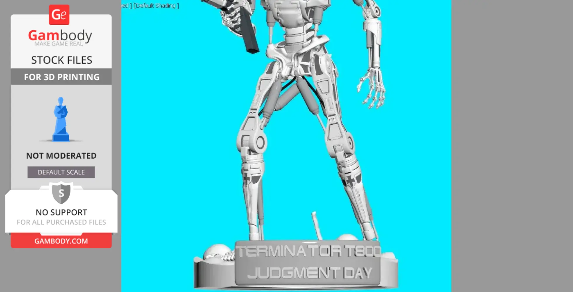 Terminator T-800 Endoskeleton Rekvizit T2 - STL files for 3D Printing ...