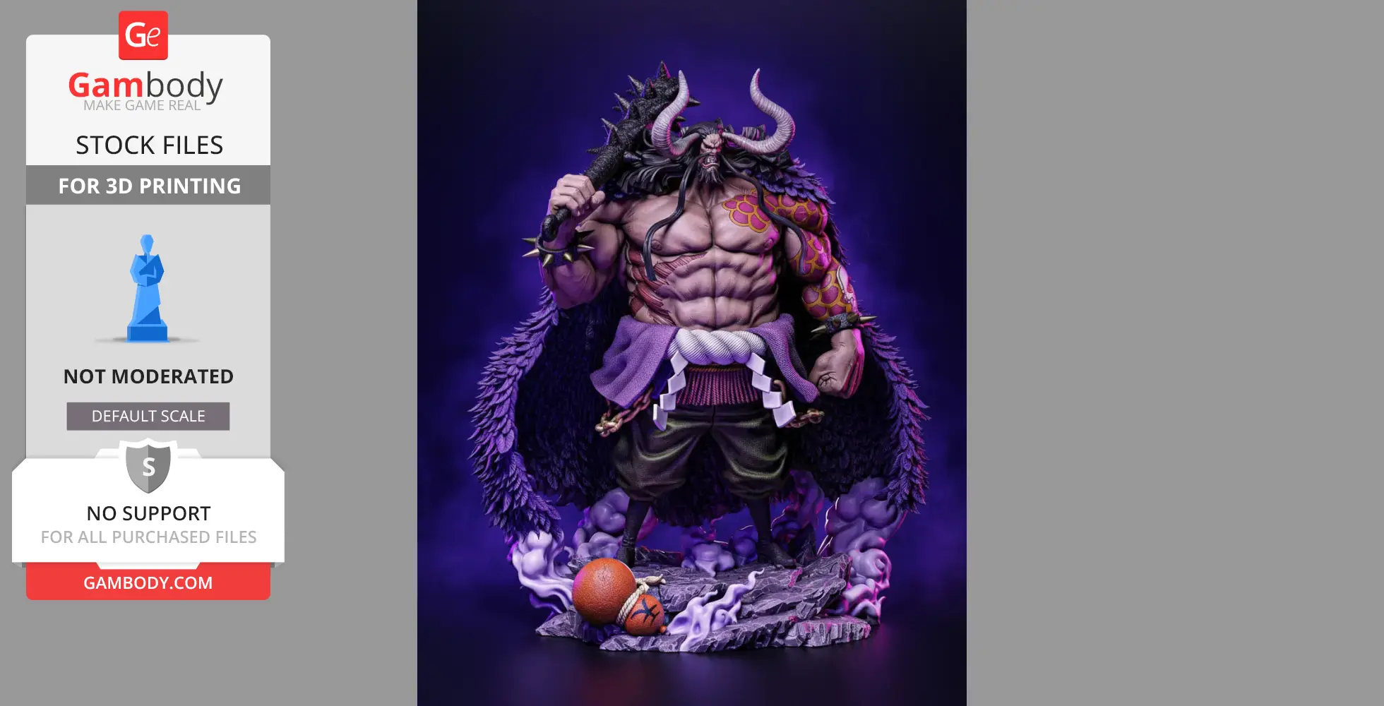Kaido Beast King 63+ Part STL - One Piece Gambody Assembly | MEGA3D
