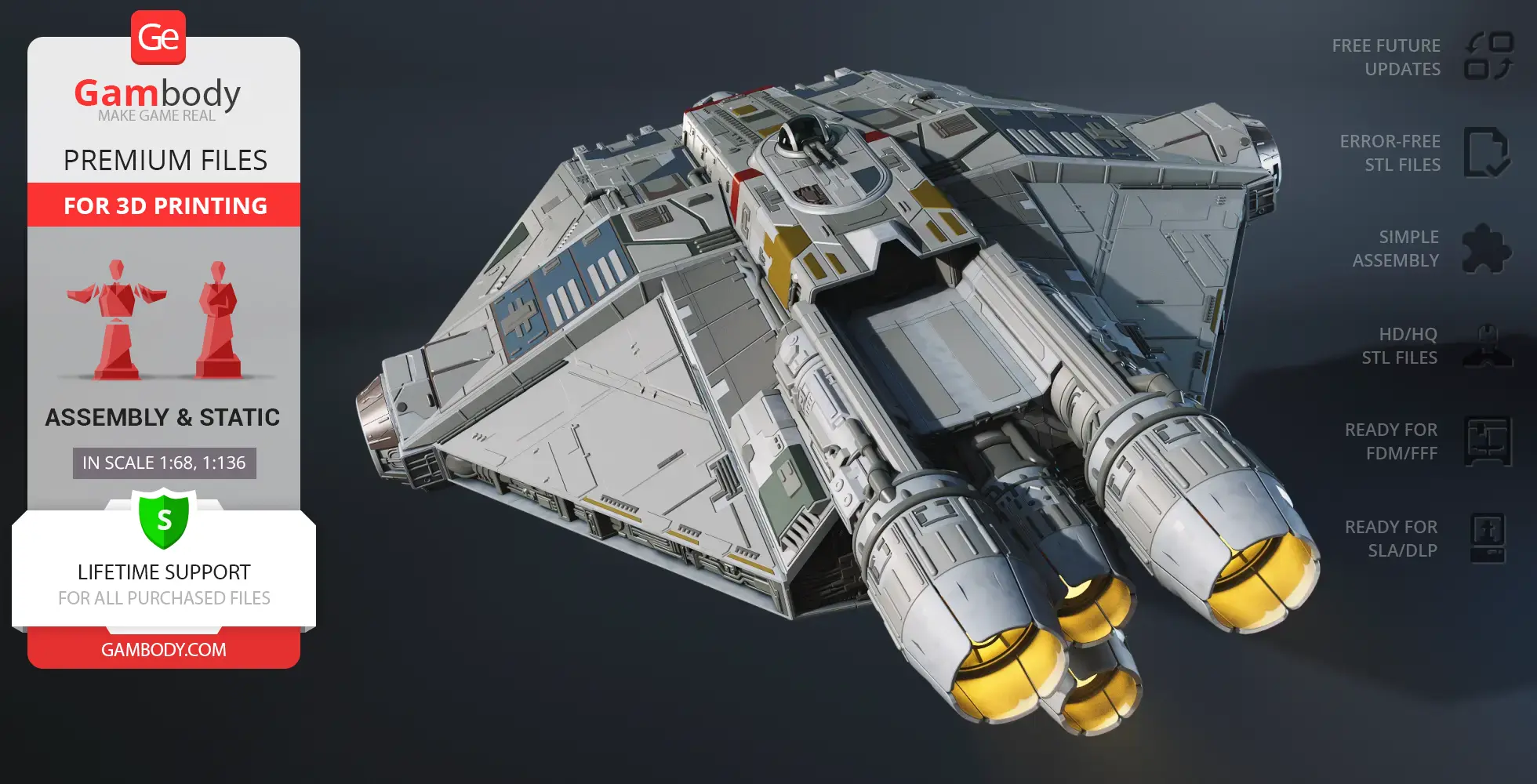 Ghost VCX-100 - Star Wars Rebels 3D Models | Gambody