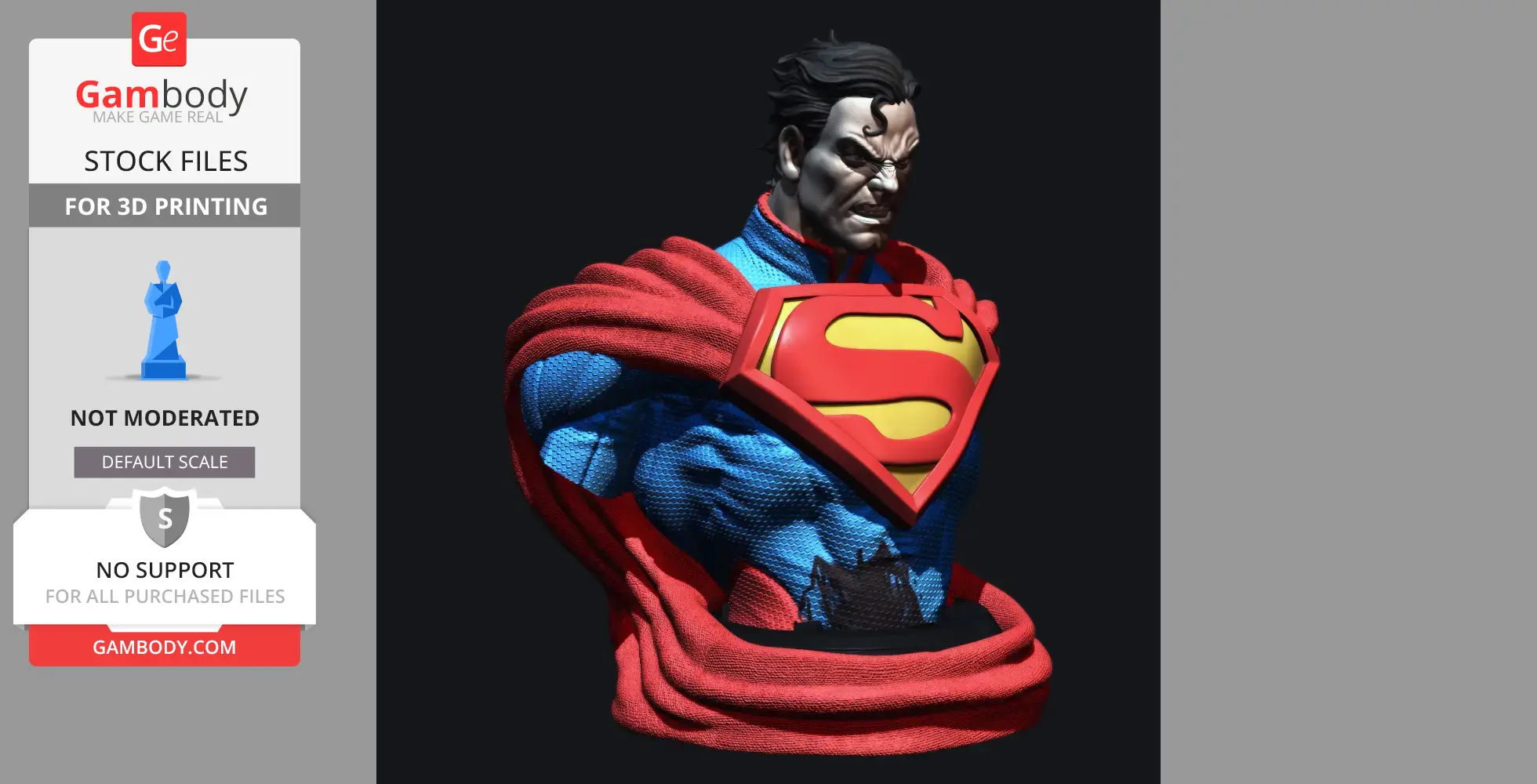 Superman Vs Joker s STL files 3D printing collectibles fanarts by CG ...