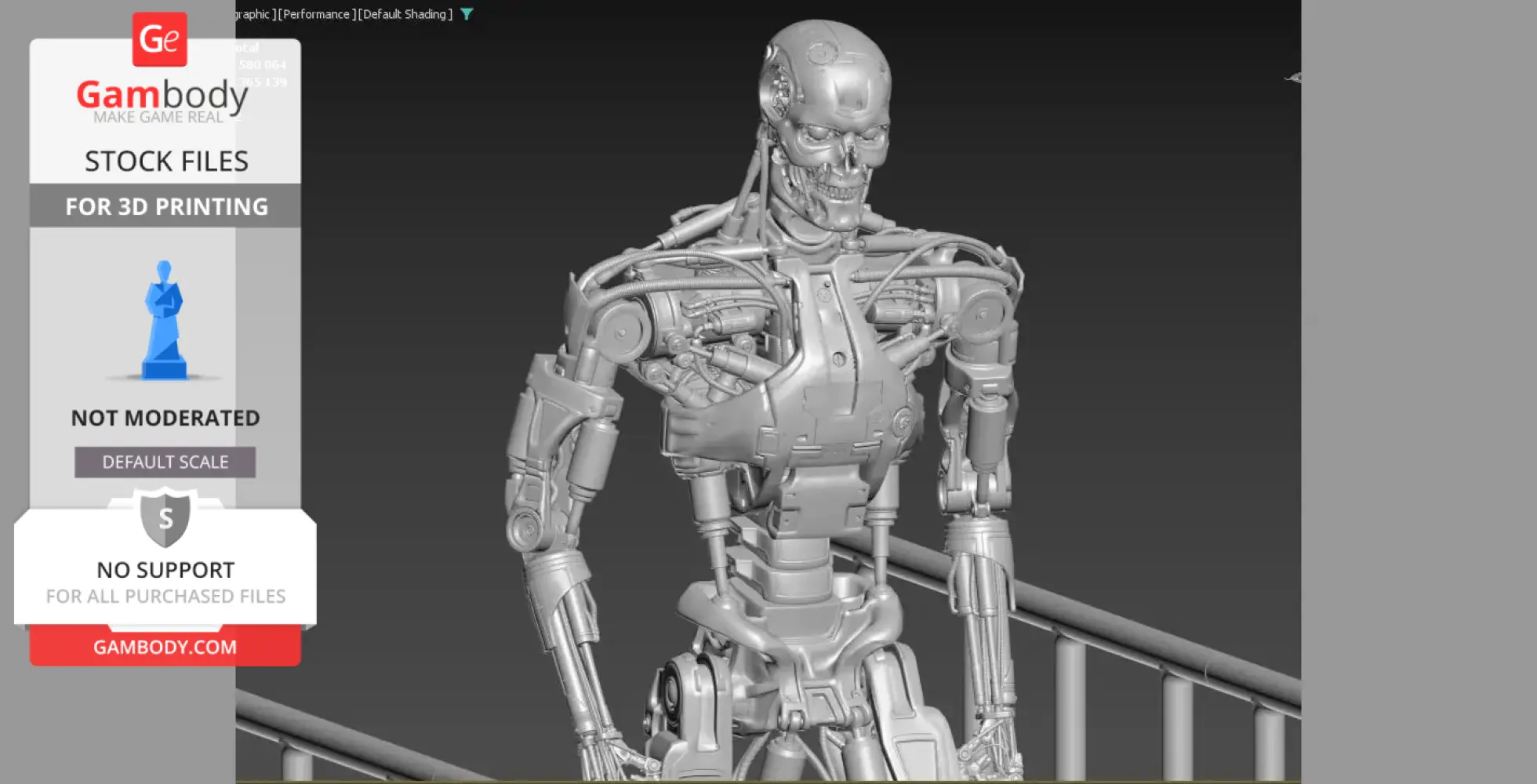 T-800 Terminator Salvation - 3D print model| Gambody Stock
