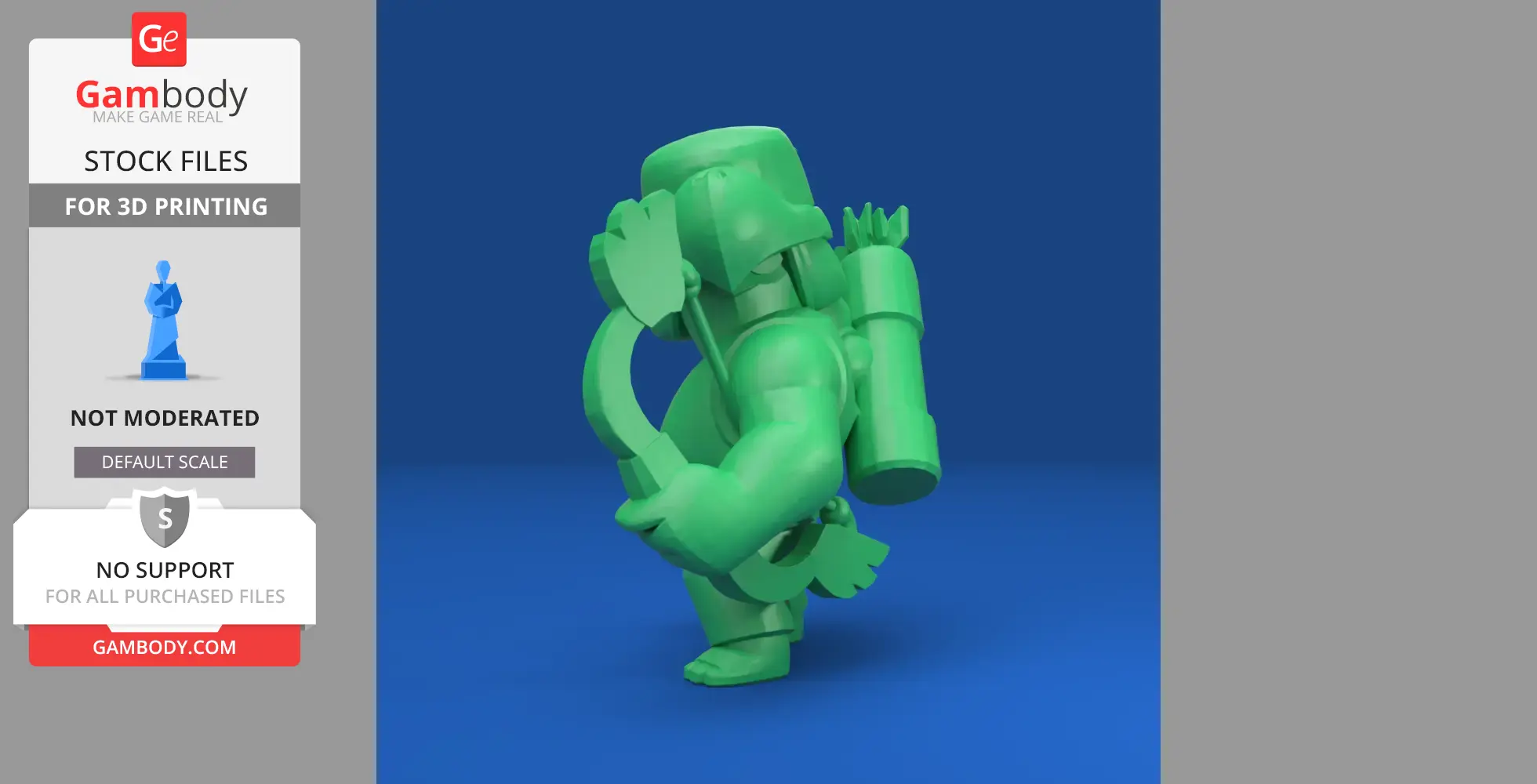 Bo (Original) Brawl Stars - 3D Printing Model | Gambody Stock