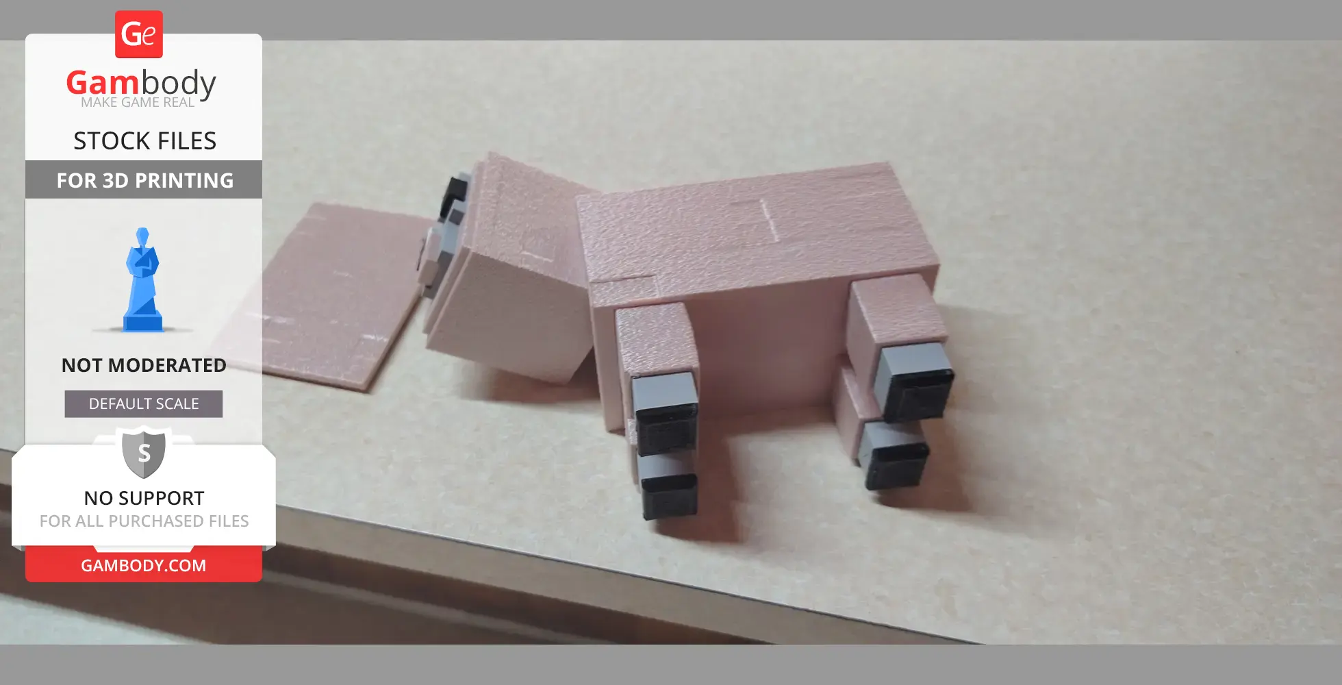 Minecraft Sheep Candy Holder - STL files for 3D Printing | Gambody Stock