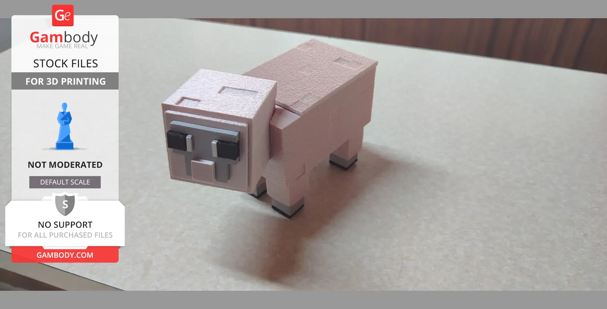 Minecraft Sheep Candy Holder - STL files for 3D Printing | Gambody Stock