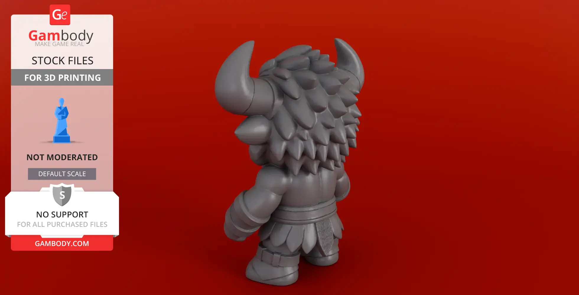 Chibi Minotaur - 3D Printing Model | Gambody Stock