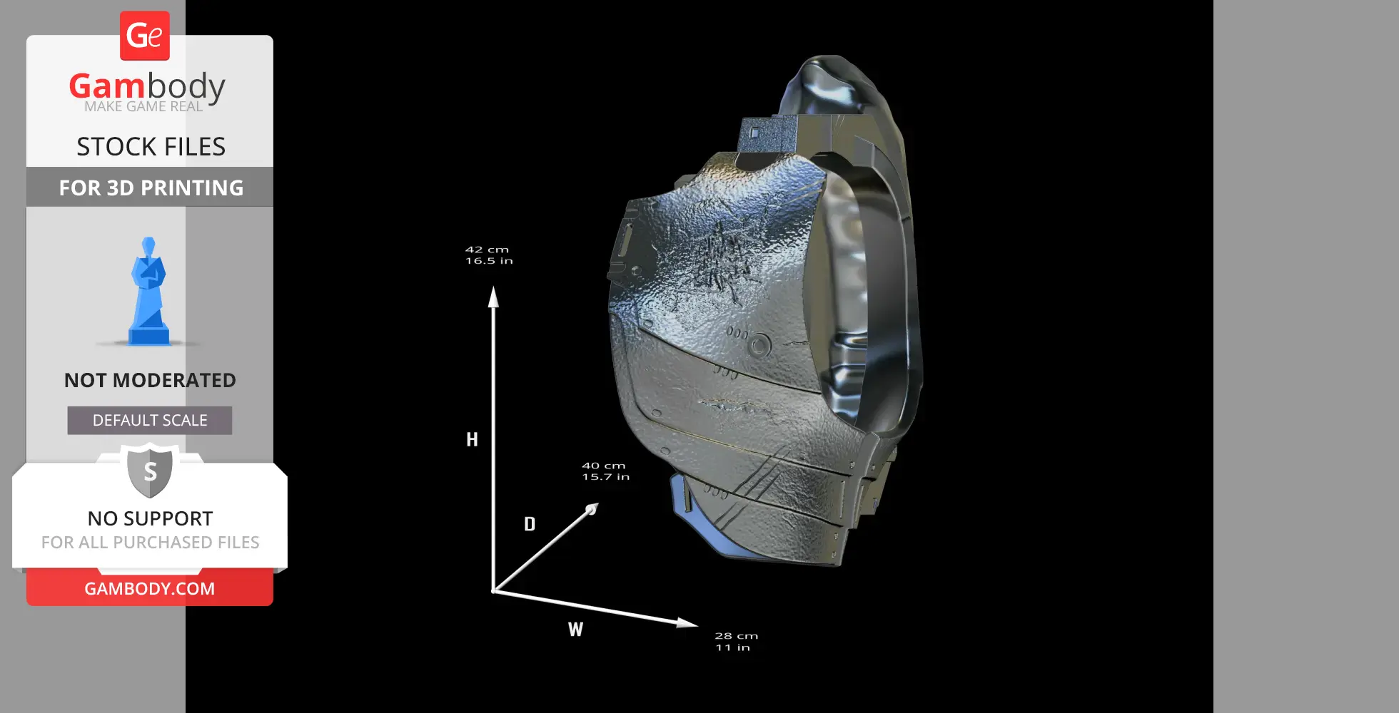 Predator Armor Bust Scale 1:1 File STL-OBJ for 3D Printing - STL files ...