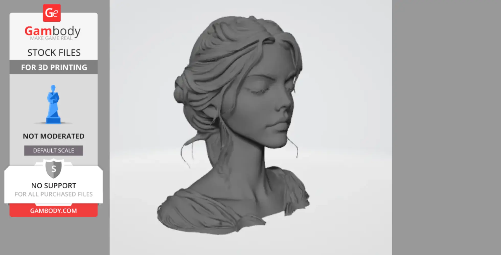 Buste Feminin 12 - 3D Model | Gambody Stock