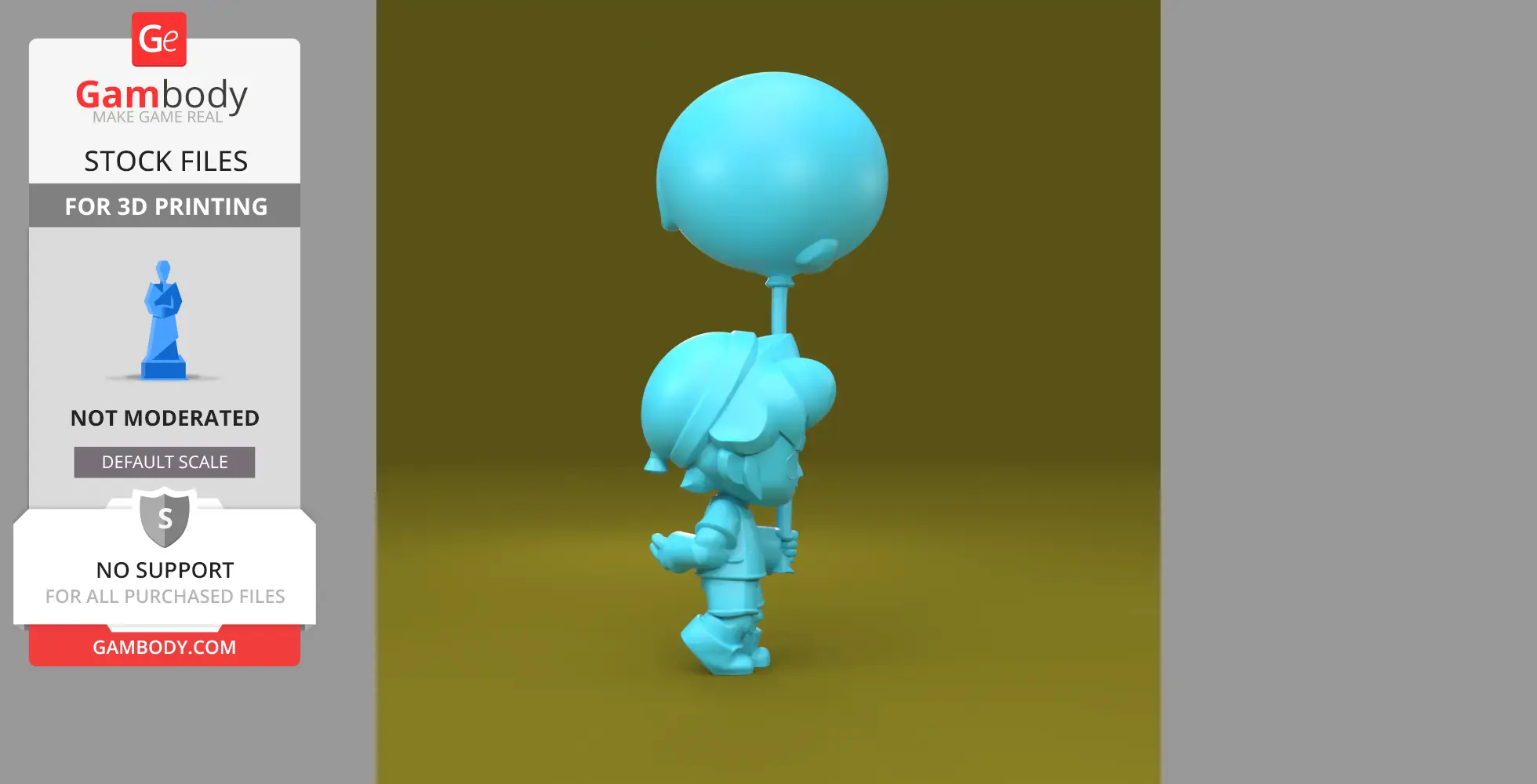Gus (Original) Brawl Stars - 3D Printing Model | Gambody Stock