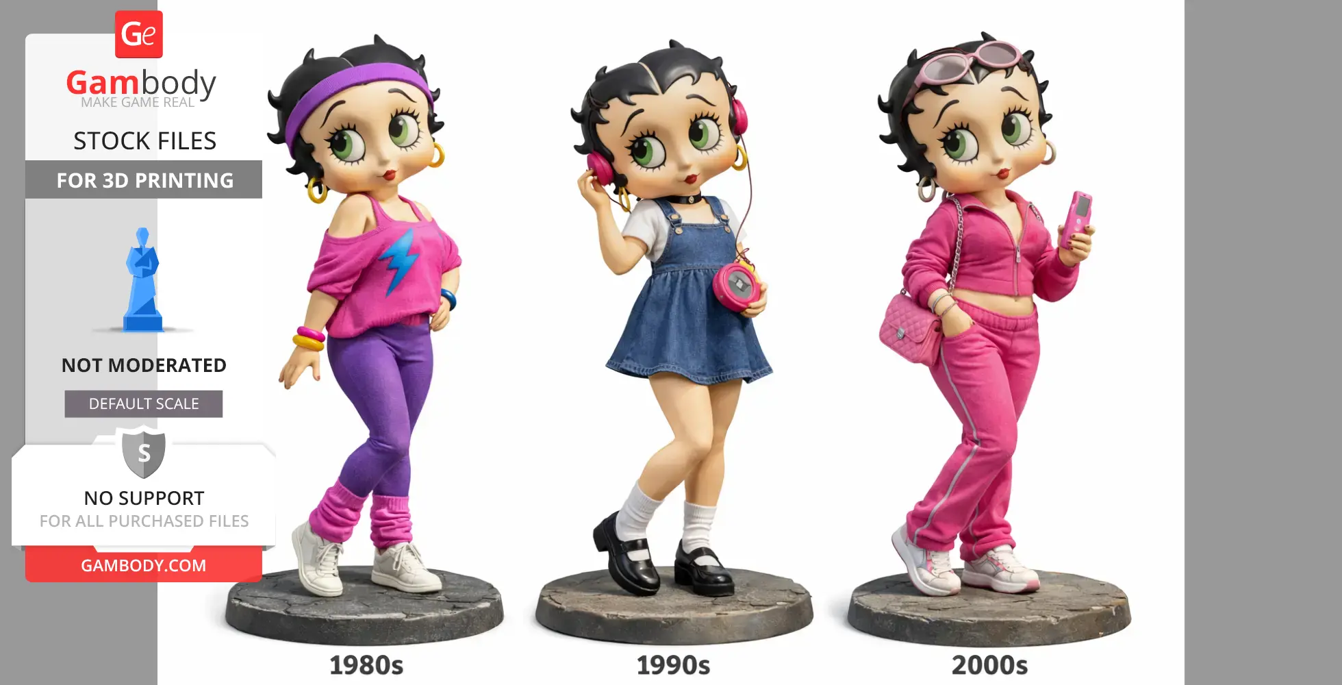 BETTY BOOP COMPLETE - 3D Models | Gambody Stock