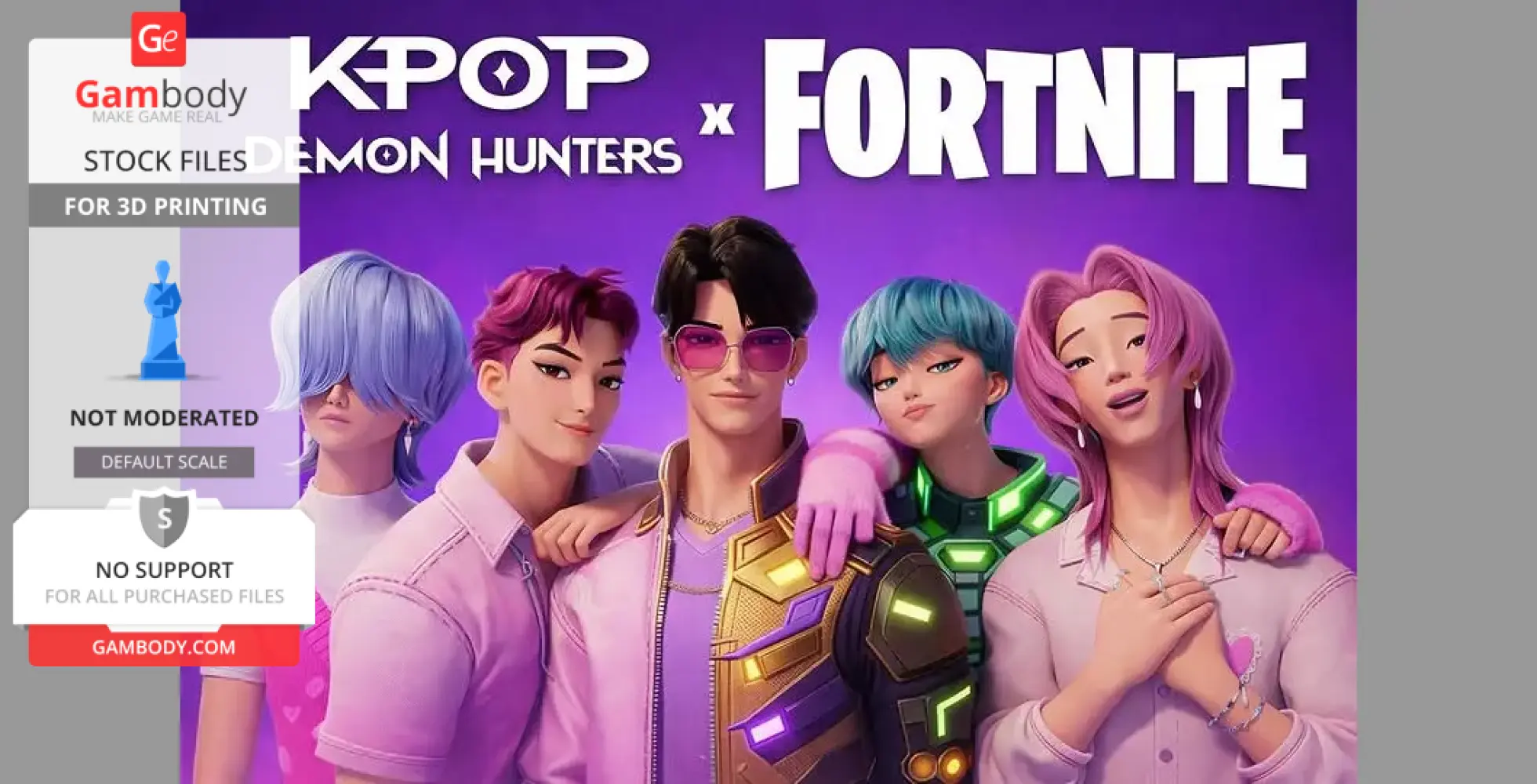 Fortnite x K-Pop Demon Hunters Wave 2 - STL files for 3D Printing ...