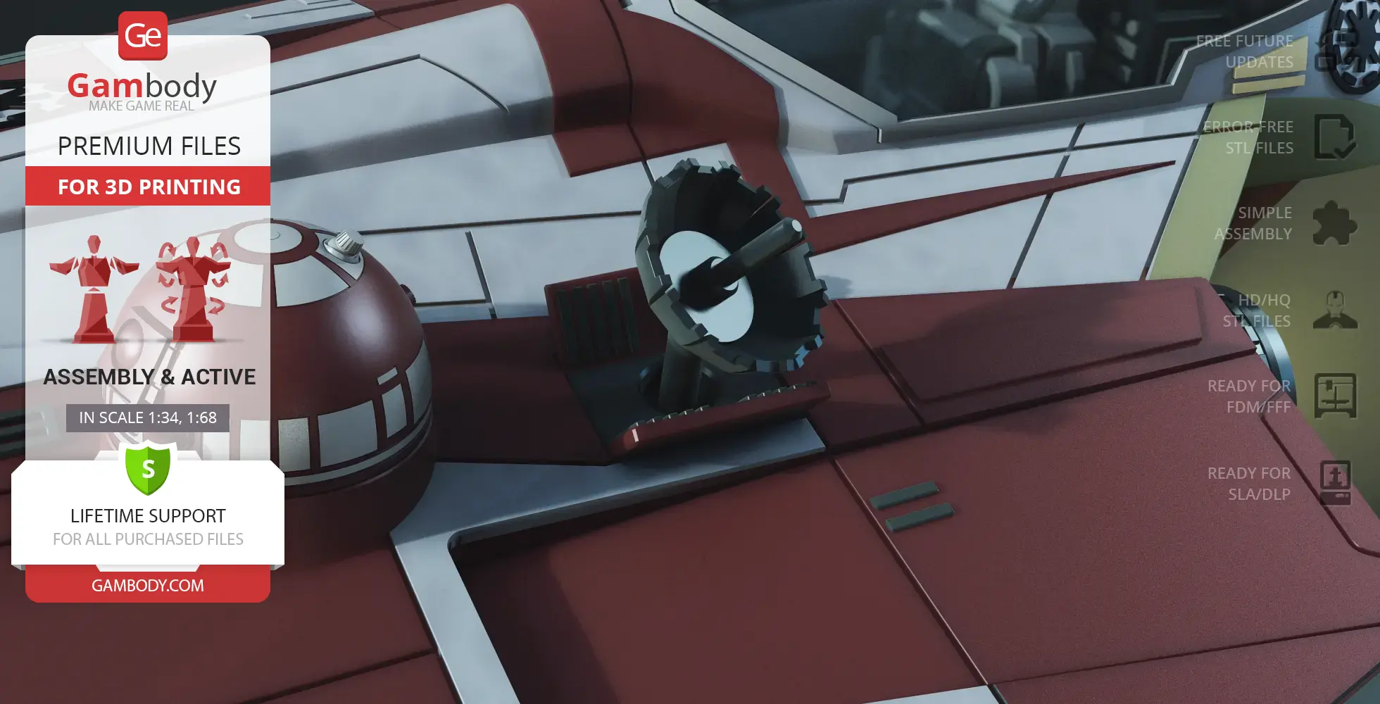 Delta 7 Jedi Starfighter - 3D Models & STL Files | Gambody