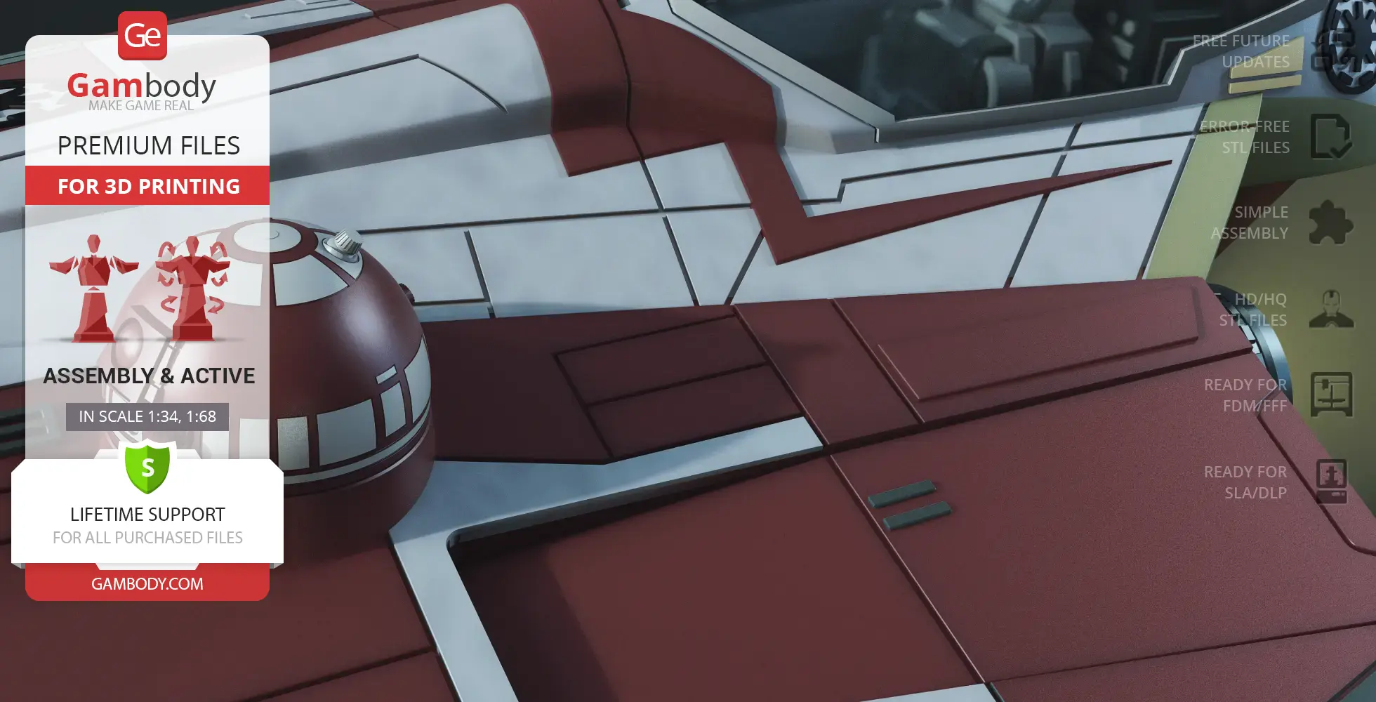 Delta 7 Jedi Starfighter - 3D Models & STL Files | Gambody