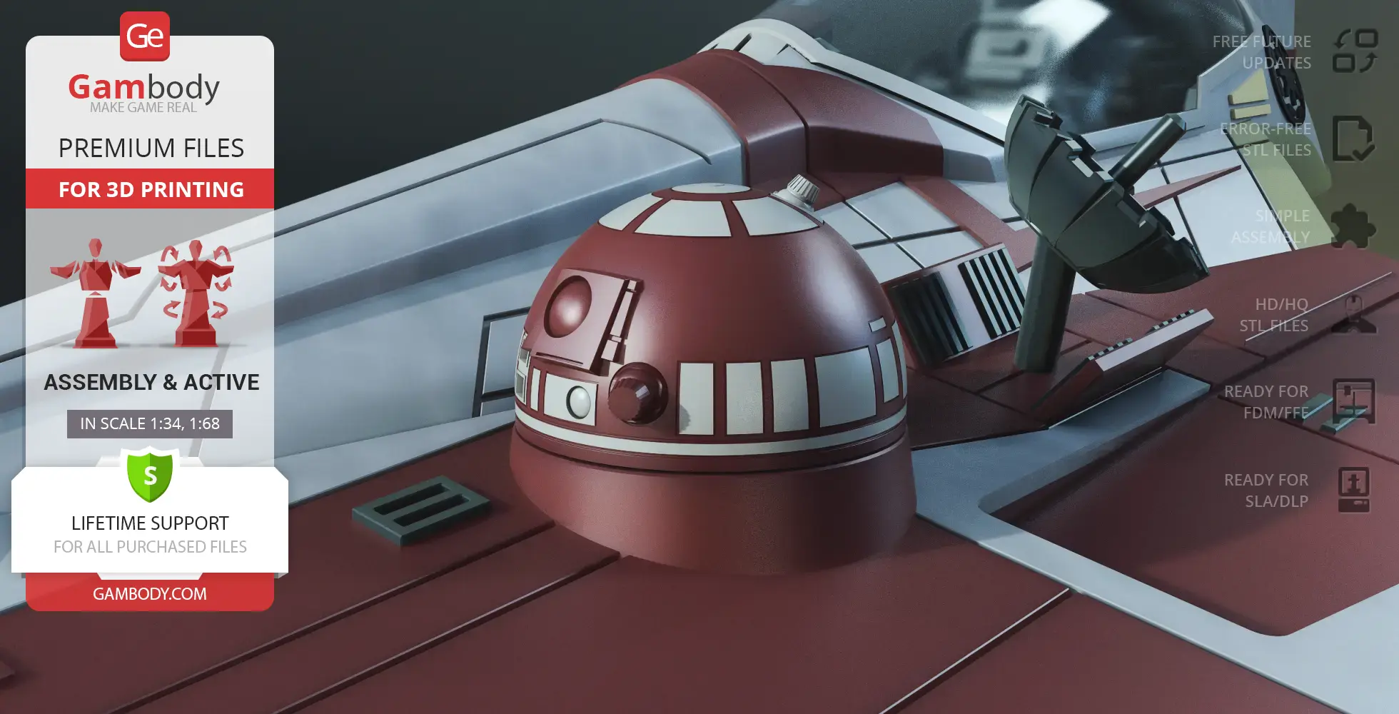 Delta 7 Jedi Starfighter - 3D Models & STL Files | Gambody