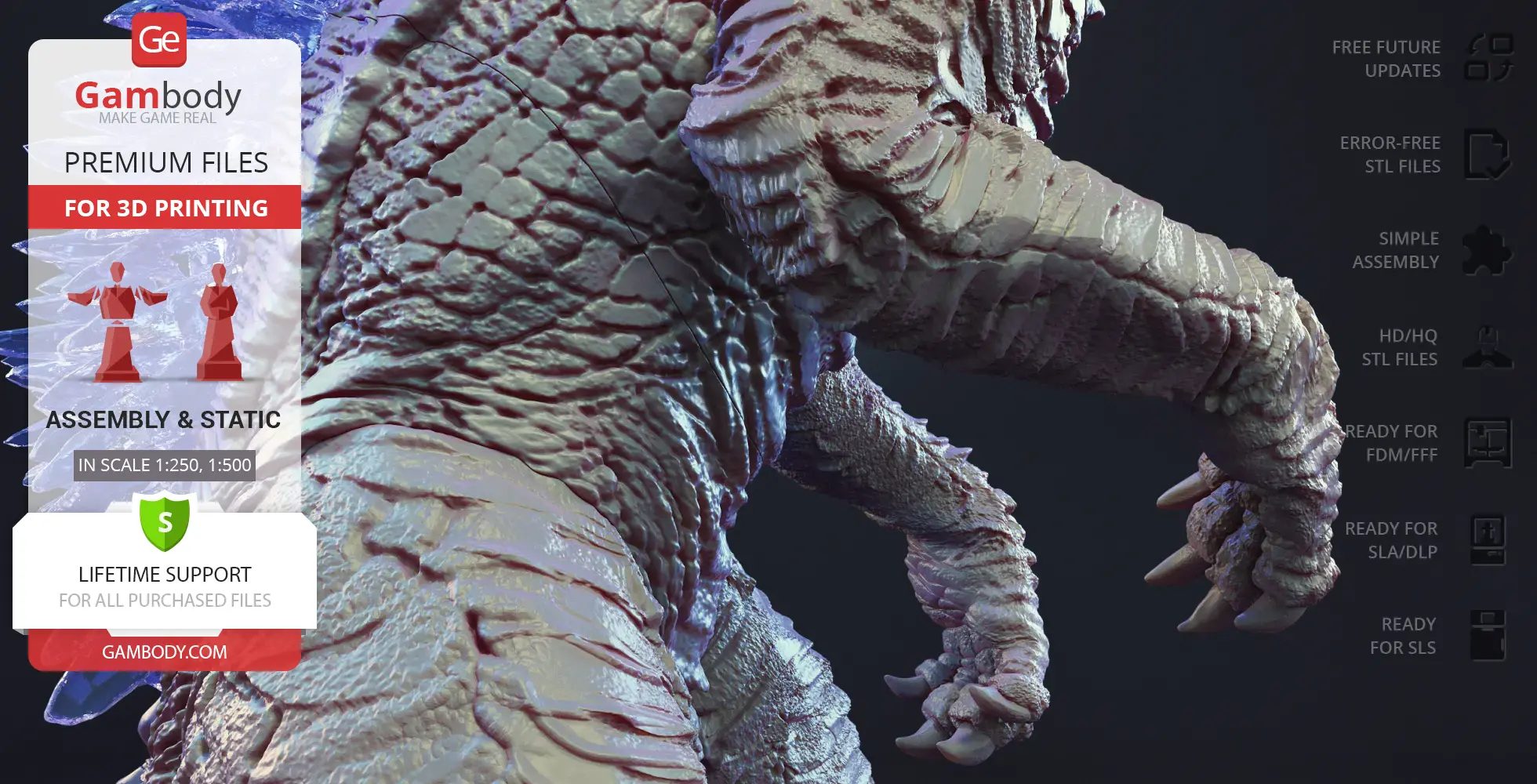 Titan Shimo - Kaiju 3D Models | Gambody