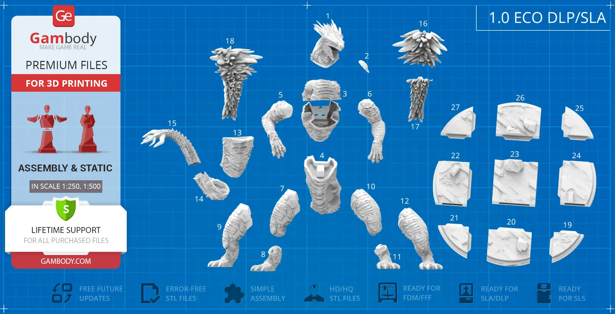 Titan Shimo - Kaiju 3D Models | Gambody