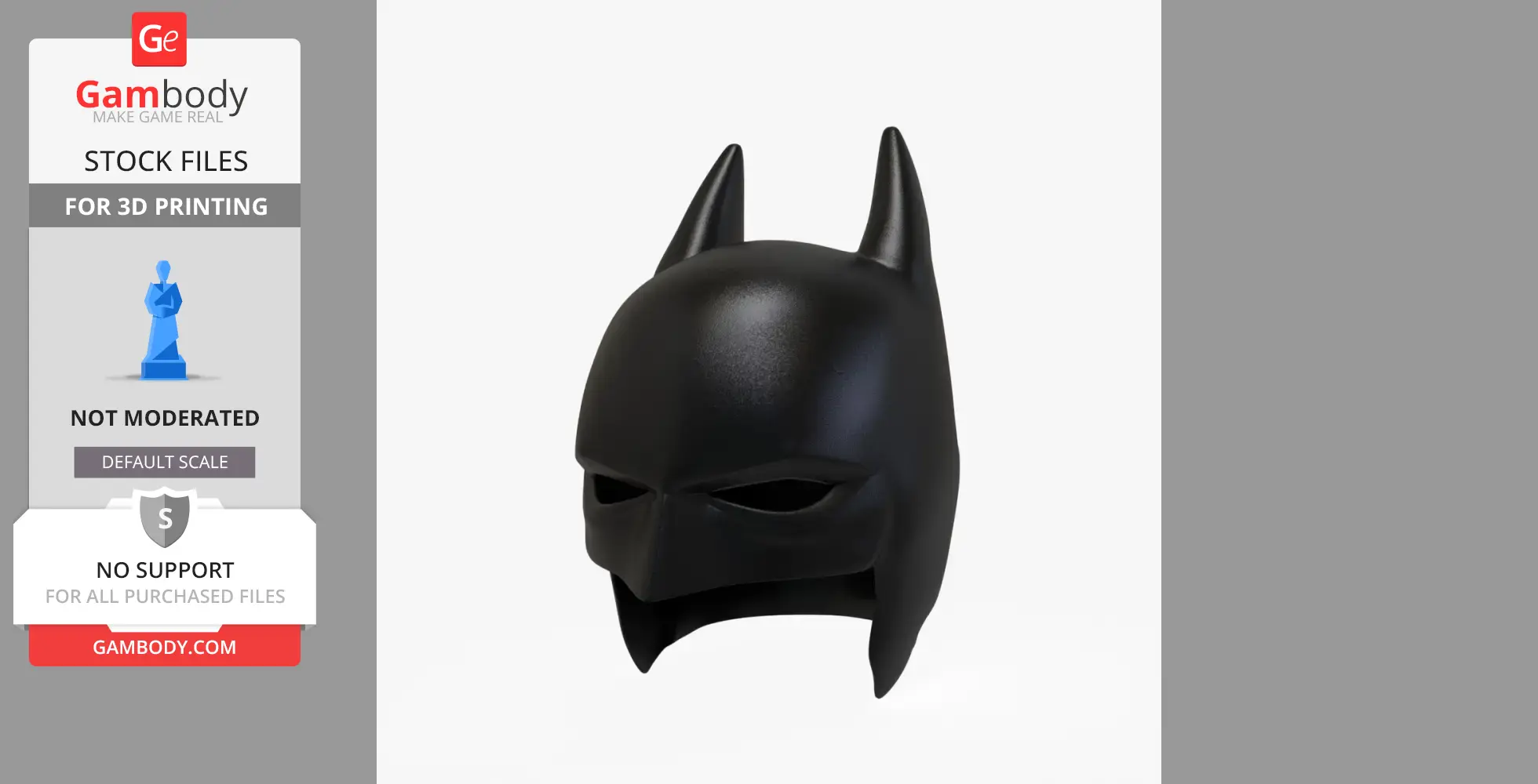 Batman-Inspired Hero Cowl Helmet Wearable or Display - STL files ...