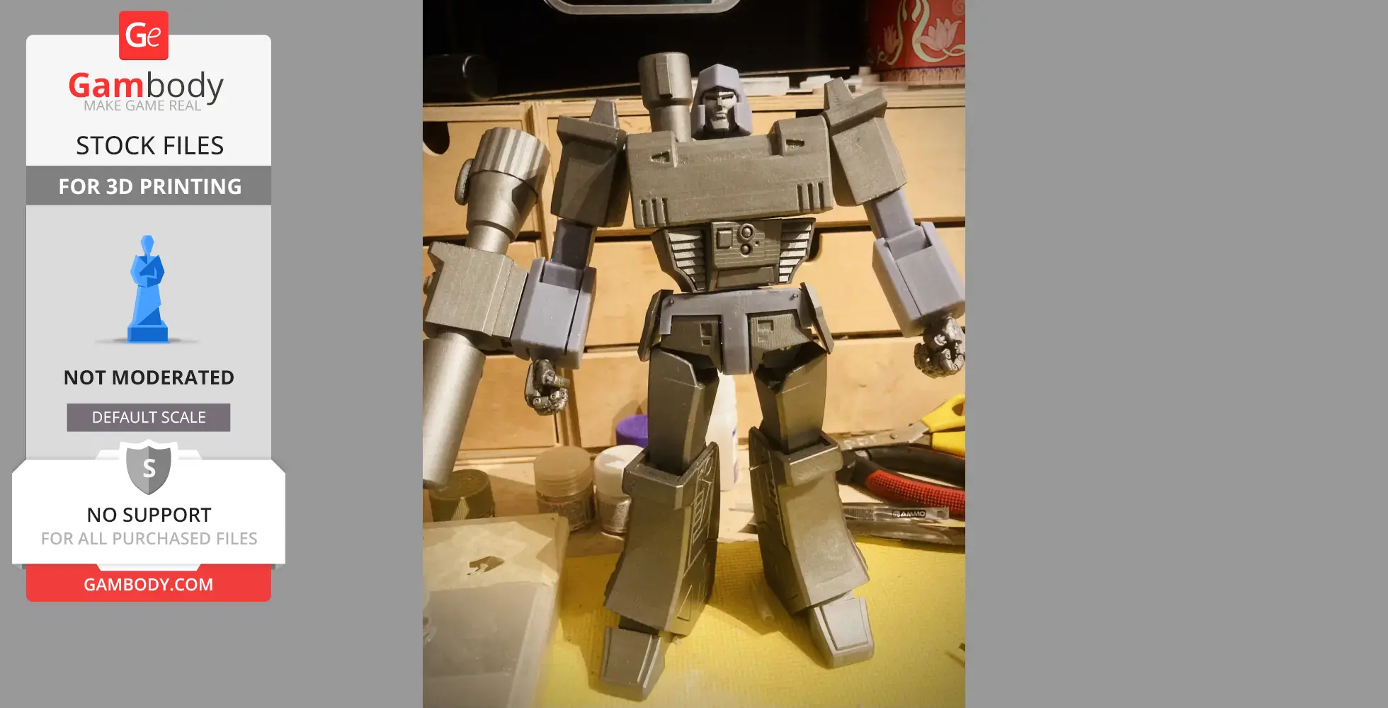 Megatron g1 - STL files for 3D Printing | Gambody Stock