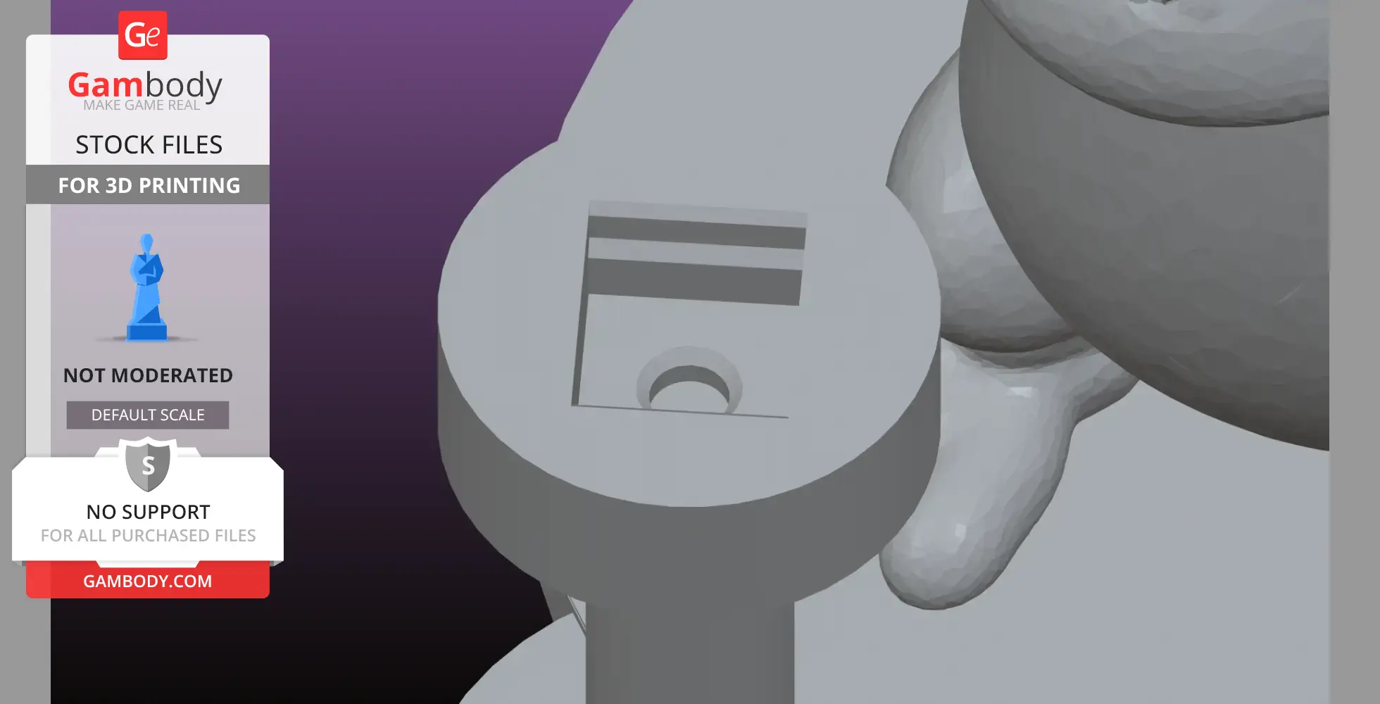Lizard Key Clicker - STL files for 3D Printing | Gambody Stock