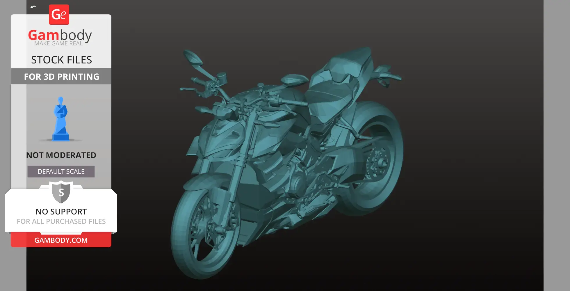 Ducati Streetfighter - STL files for 3D Printing | Gambody Stock