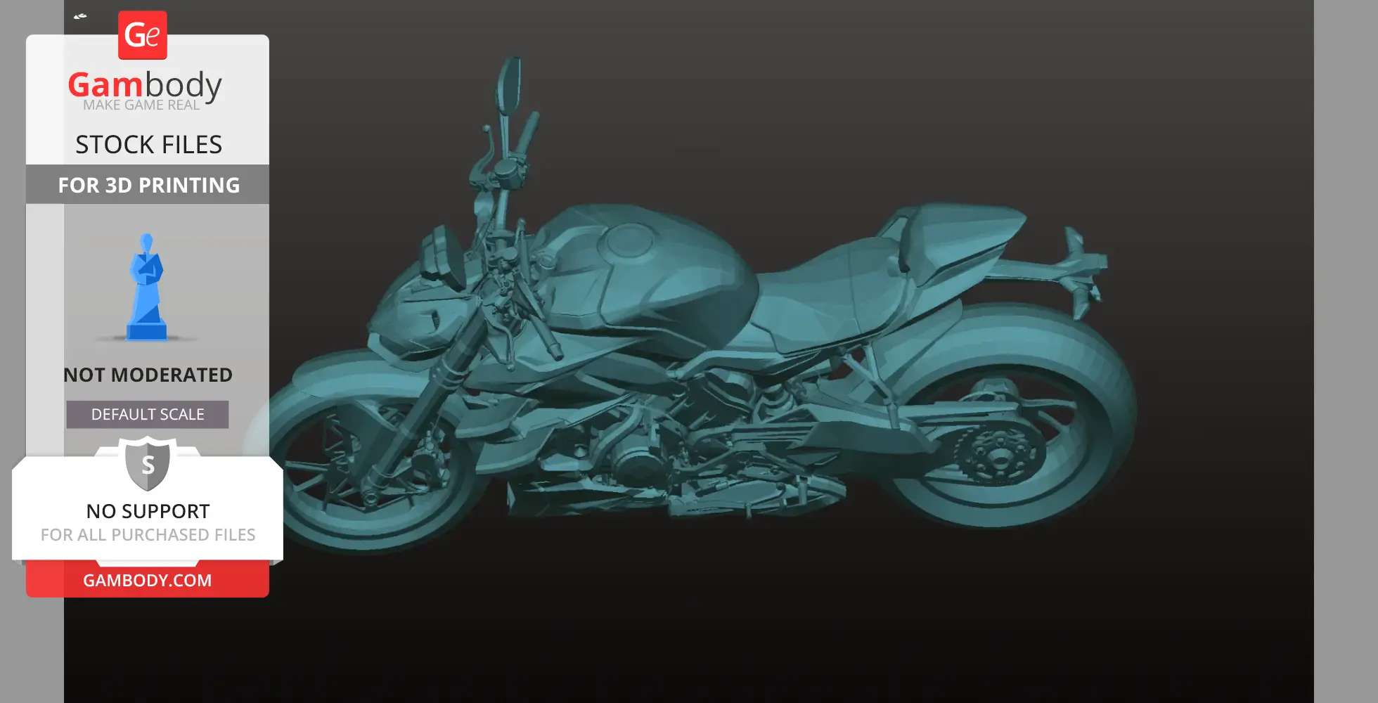 Ducati Streetfighter - STL files for 3D Printing | Gambody Stock