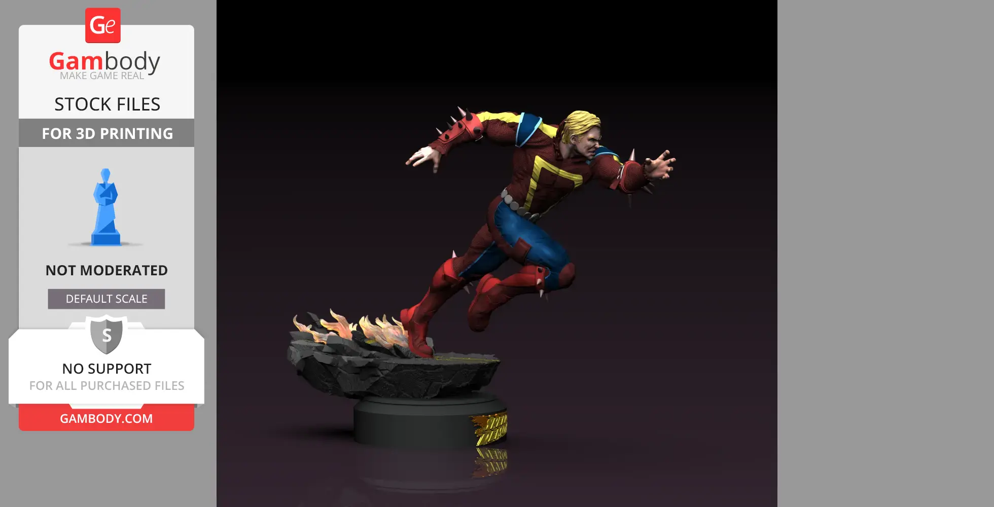 Speed Demon Flash ё& Ghost Rider by CG Pyro - STL files | Gambody Stock
