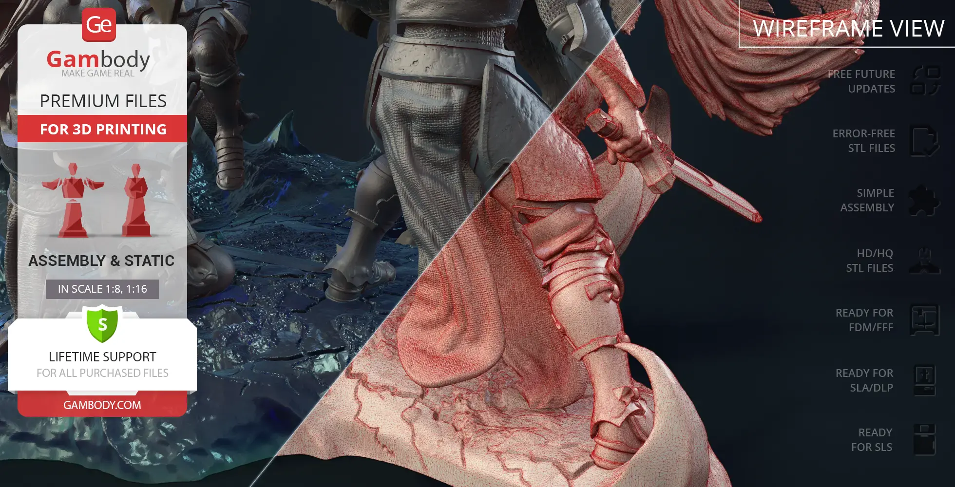 Lich King on Invincible Horse - WoW 3D Models | Gambody