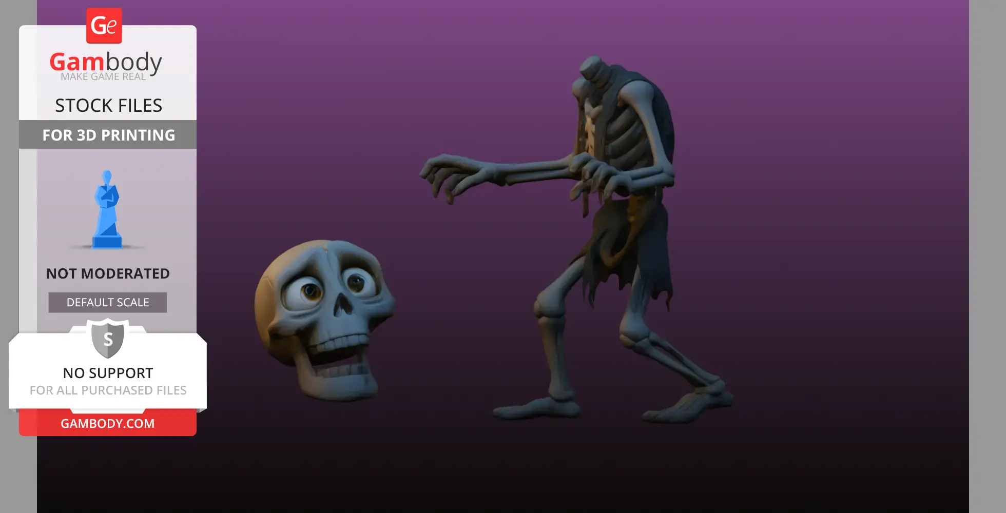 Headless Skeleton - STL files for 3D Printing | Gambody Stock