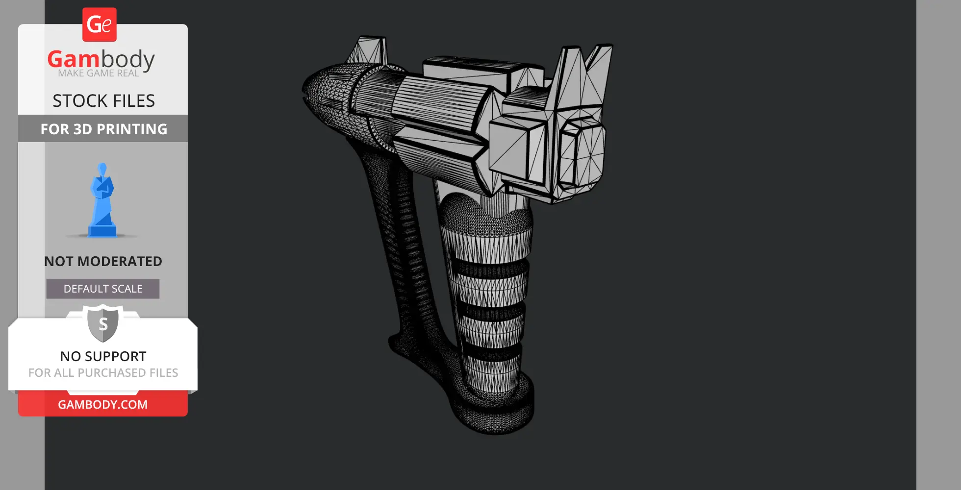 Ulysses 31 Prop Gun/Saber with Display Base 3D Model - STL files for 3D ...